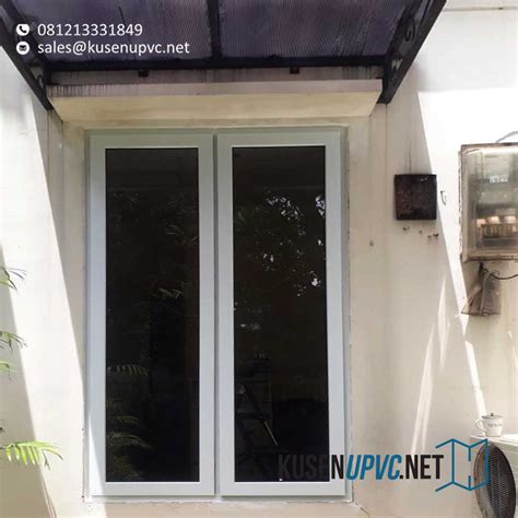 Contoh Jendela UPVC Warna Putih Paling Banyak Dipilih Pabrik UPVC