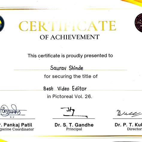Saurav Shinde On Linkedin 🏆 Honored To Receive The Best Video Editor
