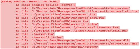 using `require` in a lua script has stopped working · issue 2877 · mgba emu mgba · github