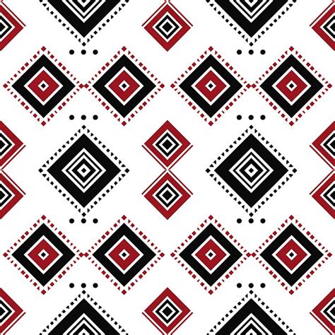 Jamaican Maroon Quilting Patterns With Geometric Shapes And Seamless