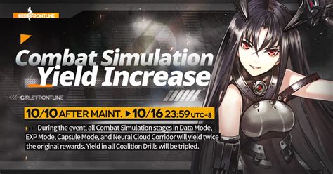 Combat Simulation Yield Increase Rgirlsfrontline