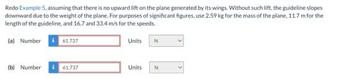 solved redo example 5 assuming that there is no upward lift