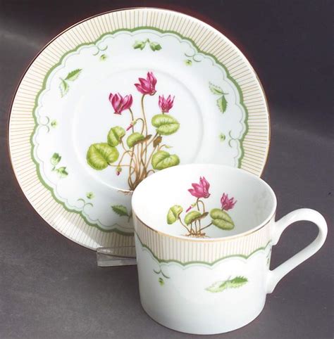 Victorian Gardens Flat Cup Saucer Set By Georges Briard Replacements Ltd