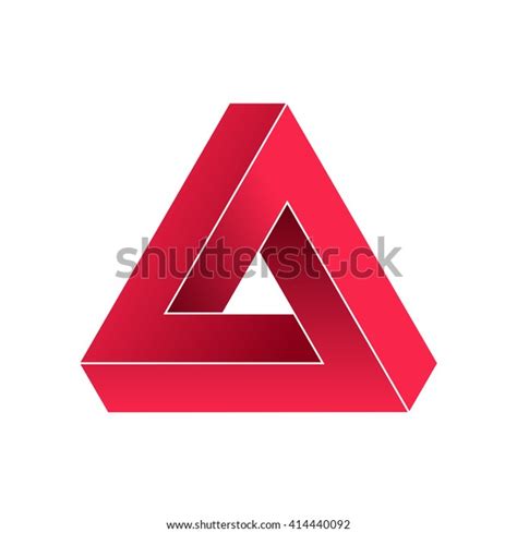 Abstract Impossible Triangle Vector Illustrstion Stock Vector Royalty Free 414440092