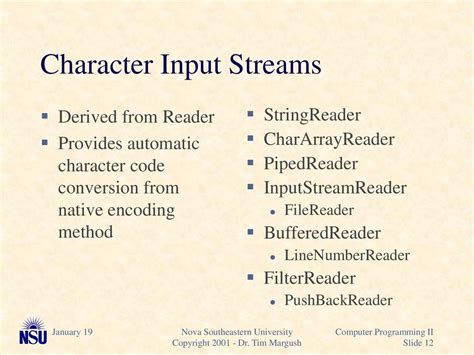 Stream Oriented Io Computer Programming Ii Dr Tim Margush Ppt Download