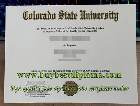 The Secrets Behind A Fake Colorado State Universitycsu Diploma