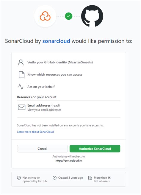 github actions and sonarcloud