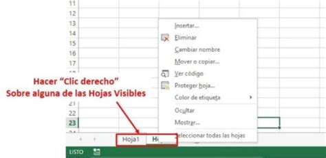 Cómo Mostrar una Hoja Oculta en Excel Cosmo del Como