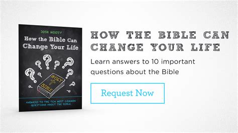 How Can The Bible Change Your Life
