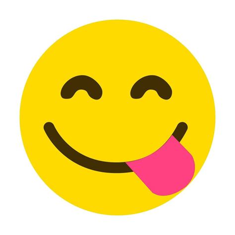 amarillo feliz expresión emoji juguetón 6416636 Vector en Vecteezy
