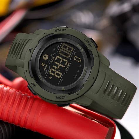 Waterproof Military Pedometer Digital Watch Cowaudio