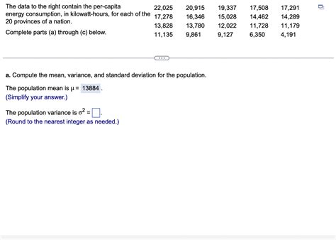 solved a compute the mean variance and standard deviation
