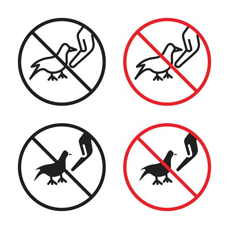 Do Not Feed Birds Sign 42122702 Vector Art At Vecteezy
