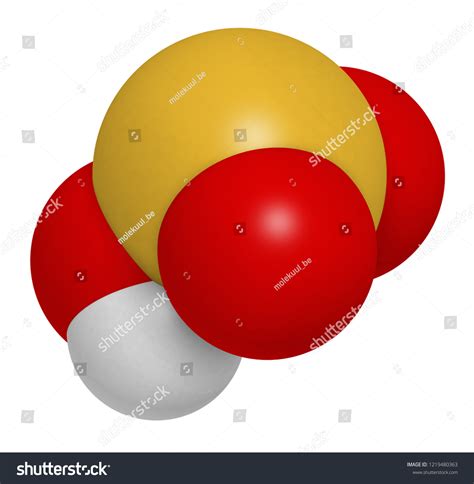 Bisulfite Anion Chemical Structure Common Salts Stock Illustration