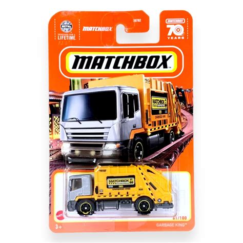 Miniatura Caminhão Matchbox Garbage King 61 100 Shopee Brasil