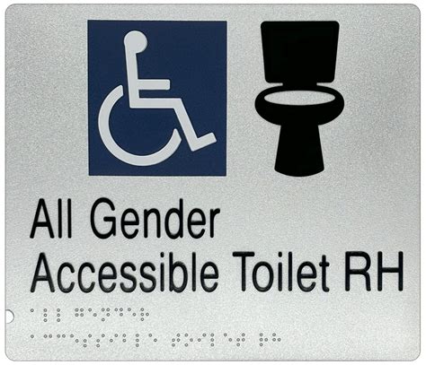 Braille And Tactile All Gender Accessible Toilet Rh Bractile Signs