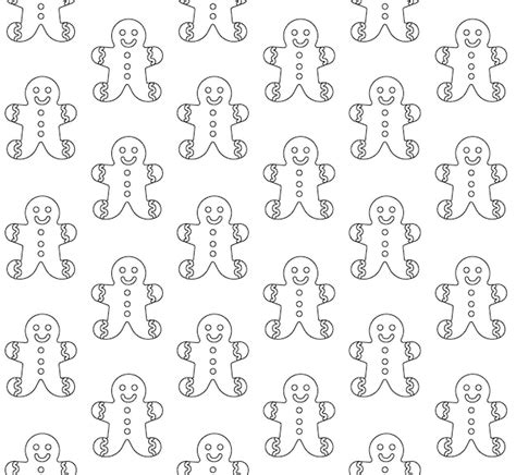 Premium Vector Seamless Pattern Of Ginger Bread
