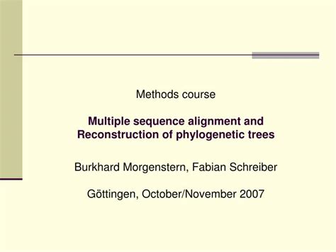 Ppt Tools For Multiple Sequence Alignment Powerpoint Presentation