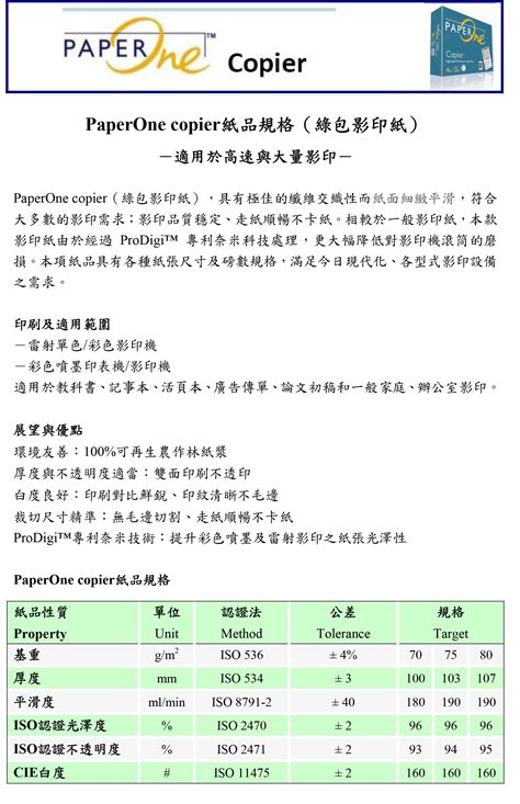 Paper One A4 影印紙 70p 70磅 10包 組（綠包） 永昌創新國際有限公司直營店 樂天市場rakuten