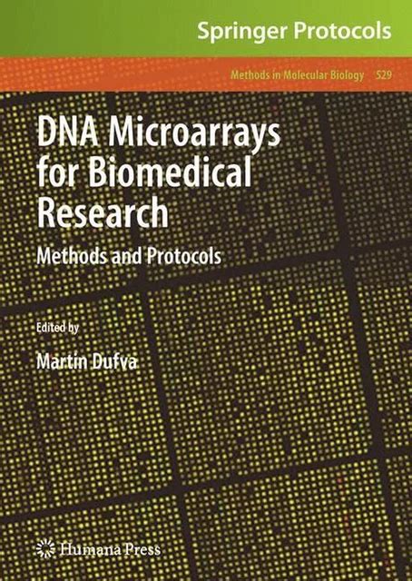 dna microarrays for biomedical research methods and protocols by