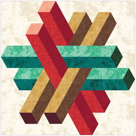 Digital Quilt Block Pattern Paper Pieced Quilt Pattern Modern