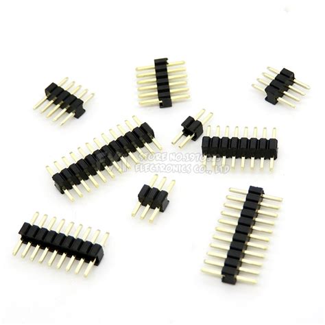 1 27mm 1 27 Pin Header Single Row Male Breakaway Pcb Board Connector