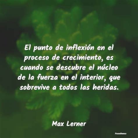 El punto de inflexión en el proceso de
