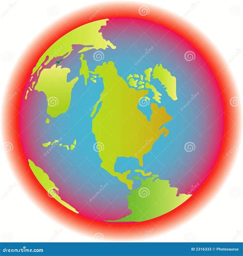 La Tierra Caliente Es Inhabitable Stock De Ilustración Ilustración De