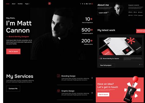 Freelancer Website Design UI UX Landing Page Behance