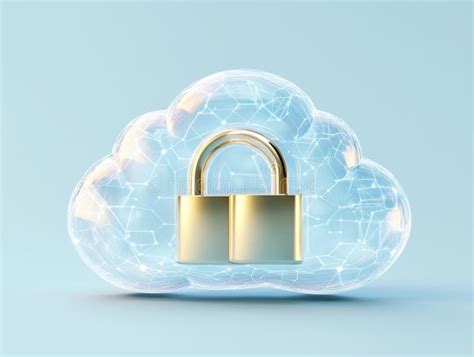 Securing Your Digital Future Understanding Cybersecurity With A Cloud And Lock Concept Stock