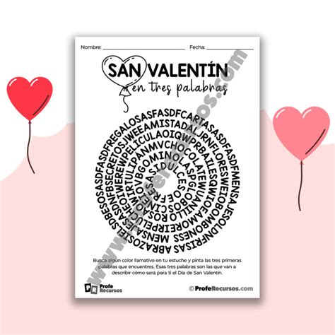 Pack De Actividades De San Valentín Recursos Educativos