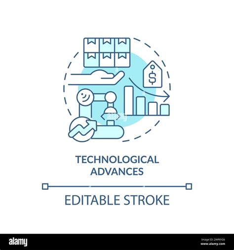 Technological Advances Soft Blue Concept Icon Stock Vector Image And Art Alamy