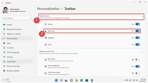 How To Show Or Hide Task View Icon On Windows 11 Taskbar Windowstip