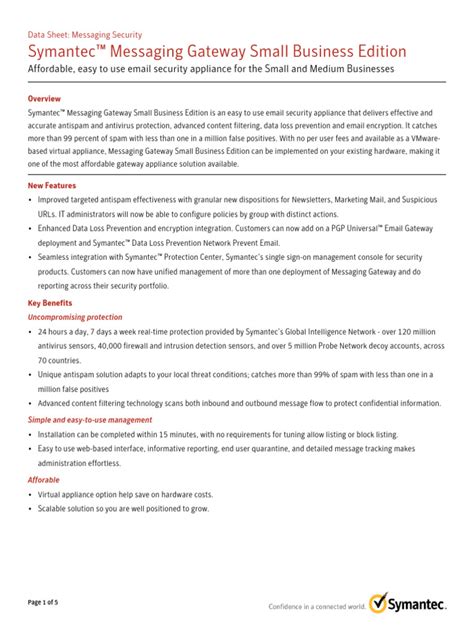 92 Symantec Messaging Gateway Sbe Pdf Computer Architecture