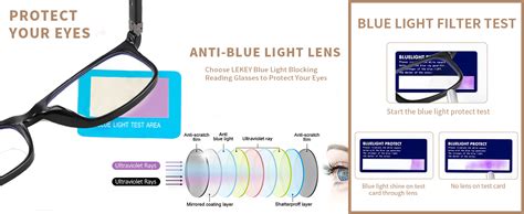 Lkeye Bifocal Reading Glasses Men Women Blue Light Blocking