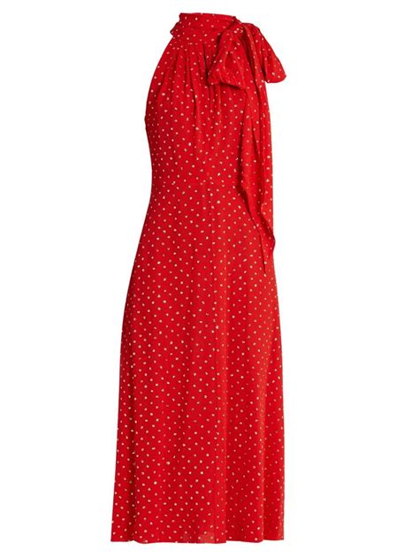 Saint Laurent Glitter Plumetis Silk Georgette Dress Latest