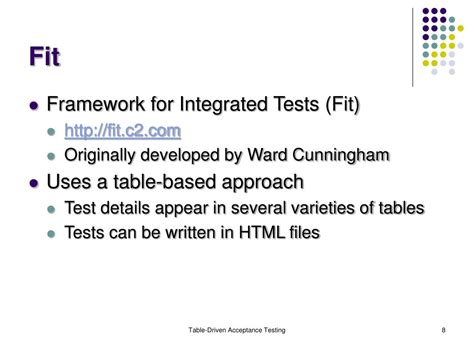 Ppt Table Driven Acceptance Testing Powerpoint Presentation Free