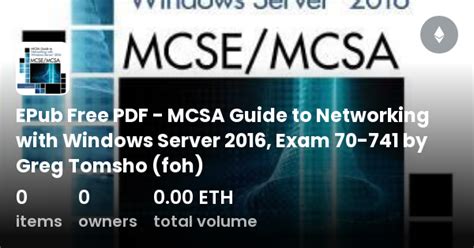 EPub Free PDF MCSA Guide To Networking With Windows Server 2016 Exam