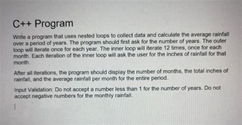 solved c program write a program that uses nested loops to