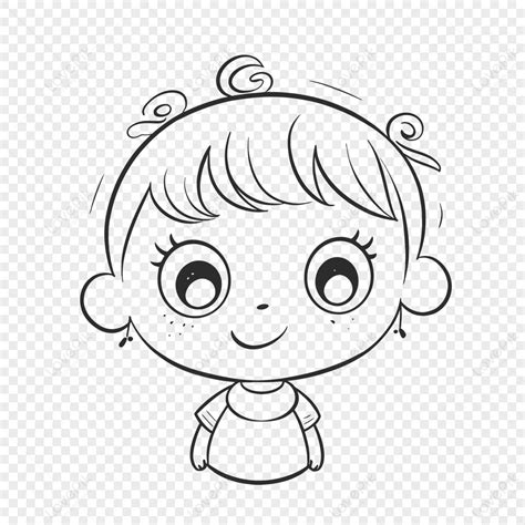 귀여운 소녀 무료 인쇄 색칠 페이지 어린이를위한 색칠 페이지 클립 아트 아기 초상화 개요 스케치 드로잉 벡터 Png 일러스트 무료 다운로드 Lovepik