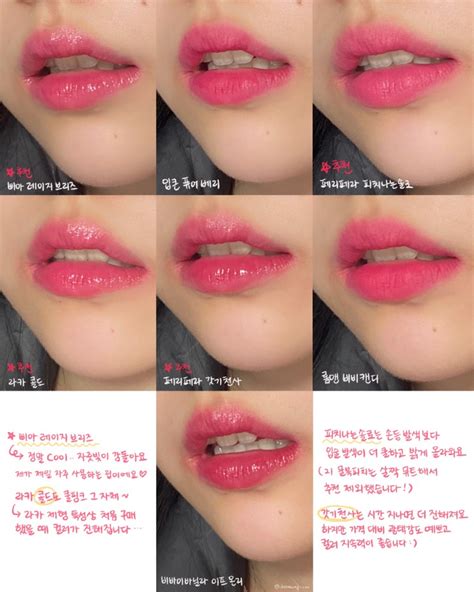 여름쿨톤라이트 And 페일 립 틴트 추천 미지근 ~ 핑크 부터 립밤까지 여쿨라 여쿨페일 네이버 블로그