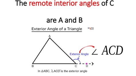 Illustrate The Exterior Angle Theorempptx