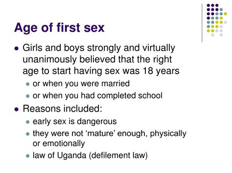 Ppt Delaying Sexual Debut Among Uganda S Youth Evidence And Implications Powerpoint