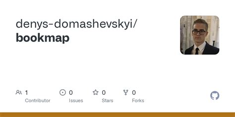 Github Denys Domashevskyibookmap