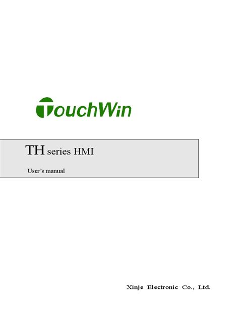 Th Hmi Manual Pdf Pdf Power Supply Personal Computers