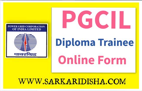 PGCIL Diploma Trainee JOT AT Online Form 2024 For 802 Post