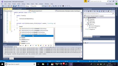 C Reading A Double From A Textbox On A Button Press Youtube