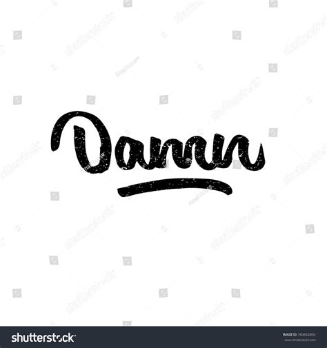 Ink Hand Lettering Modern Brush Calligraphy Stock Vector Royalty Free