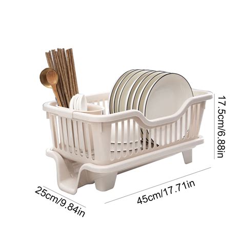 Vecoauto Dish Drying Rack With Drainboard Dish Drainers For Kitchen