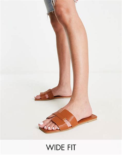 Truffle Collection Pointure Large Mules à Enfiler Fauve Asos